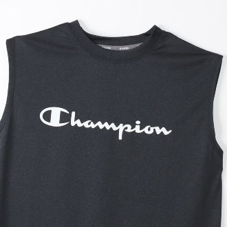 Champion Japan Script Logo Muscle Tee – Black | ANTHEM