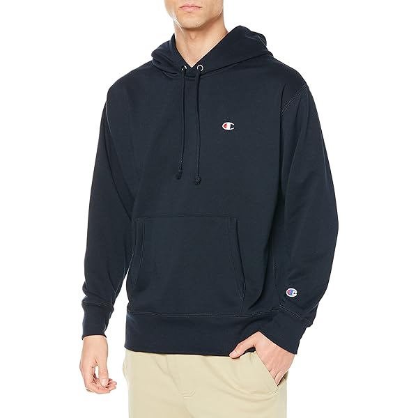 Champion Japan C Logo Hooded Sweatshirt – Navy – ANTHEM